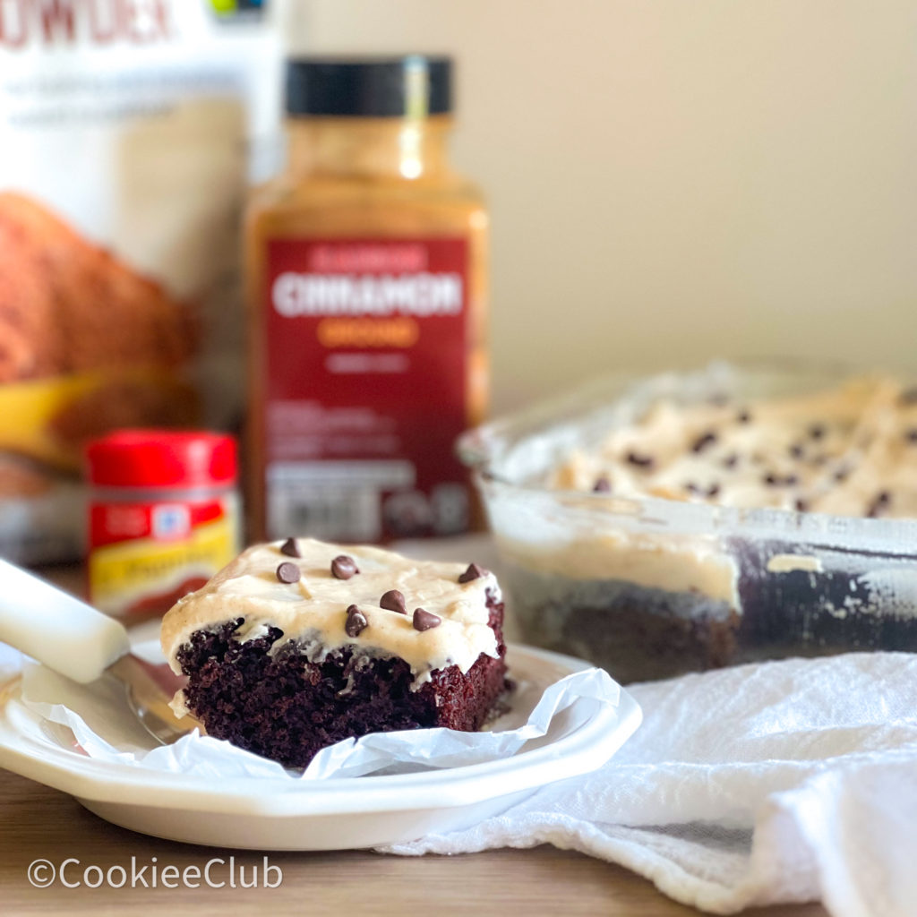 Eggless Chocolate Cinnamon Cake - Cookiee Club